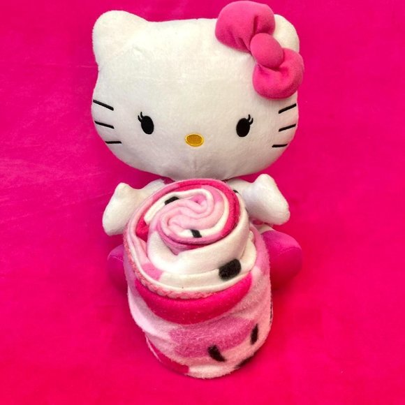 Hello Kitty | Toys | 200s Sanrio Hello Kitty Fuzzy Blanket Throw Hello ...